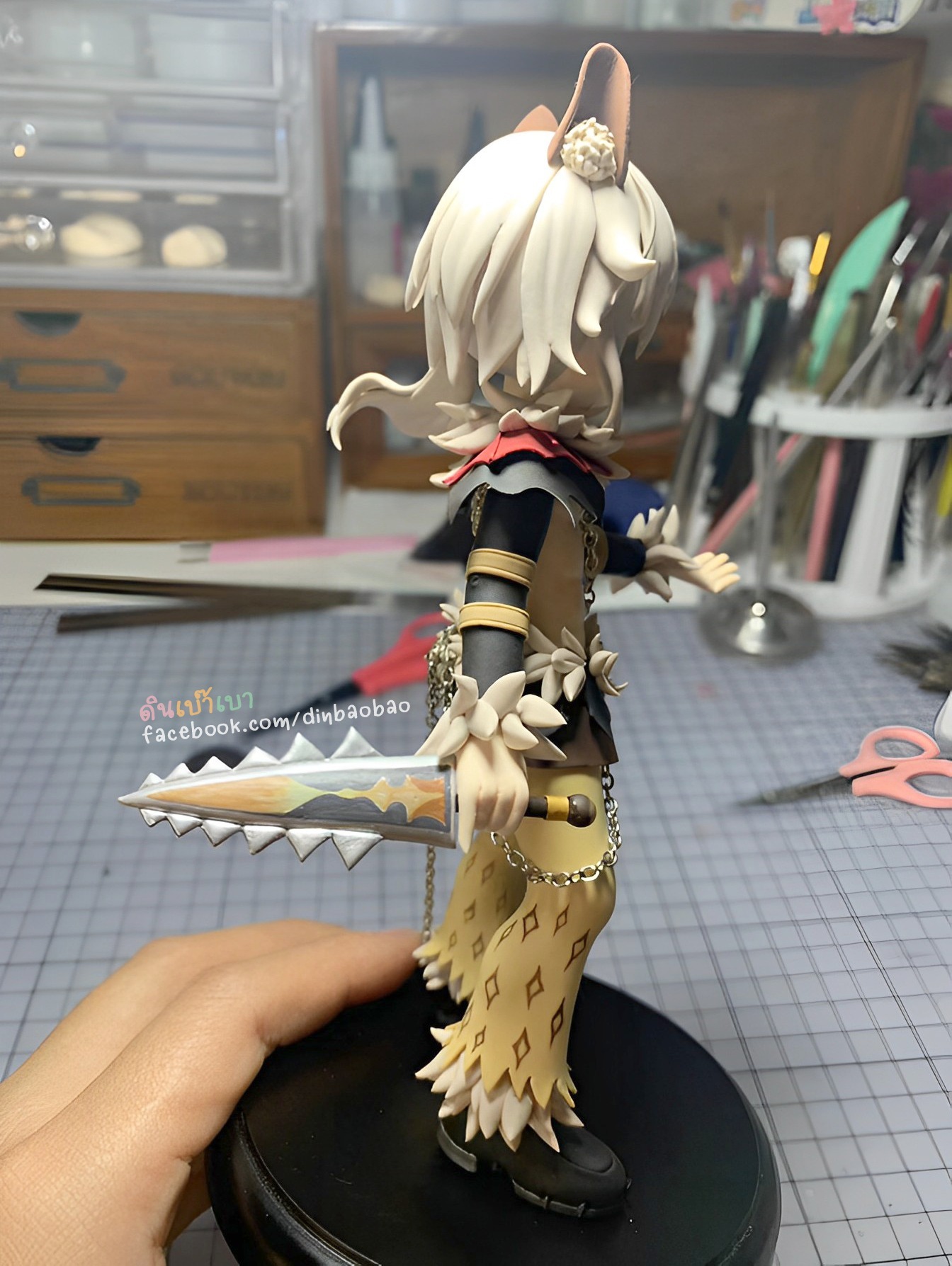 [Handmade] Shadow Chaser + Elanor Wig Model Figure with Light Clay ...